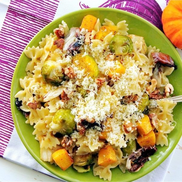 Roasted Autumn Vegetable Pasta - Foodtastic Mom