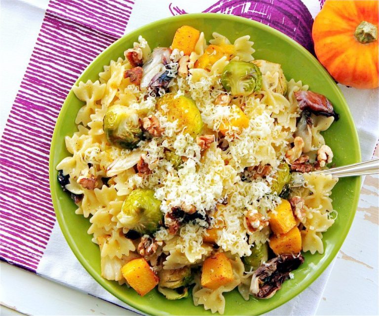 Roasted Autumn Vegetable Pasta - Foodtastic Mom