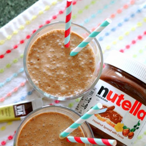 Nutella Mocha Banana Smoothie - Foodtastic Mom