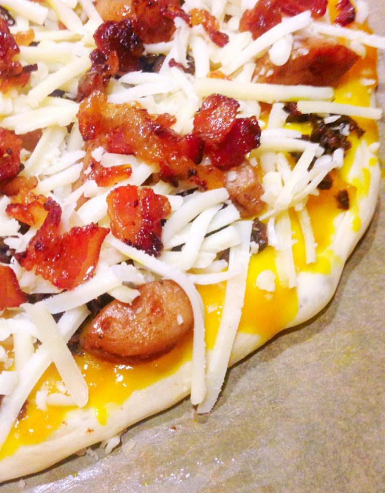 Ballpark Brat Pizza - Foodtastic Mom