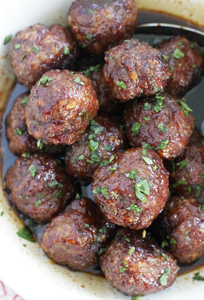 Asian Maple Sausage Meatballs - Foodtastic Mom