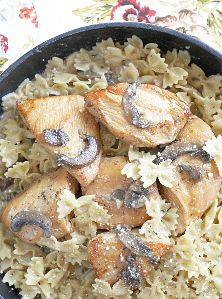 Creamy Chicken Marsala - with Mascarpone Cheese - Foodtastic Mom