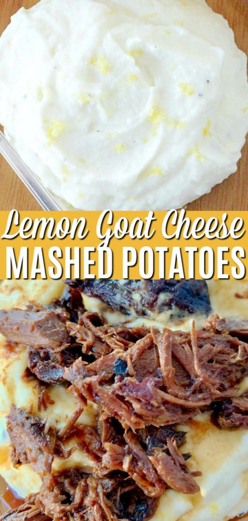 Lemon Goat Cheese Mashed Potatoes - Foodtastic Mom