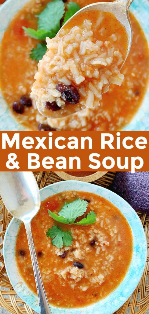 Mexican Rice and Bean Soup - Foodtastic Mom
