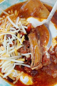Slow Cooker Short Rib Chili - Foodtastic Mom