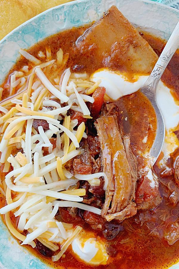 Slow Cooker Short Rib Chili - Foodtastic Mom