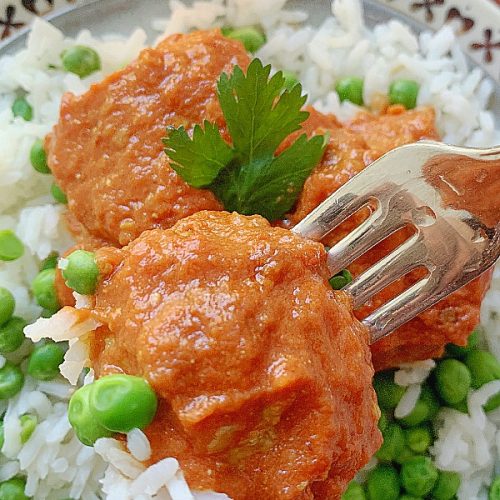 Indian Butter Chicken Meatballs - Foodtastic Mom
