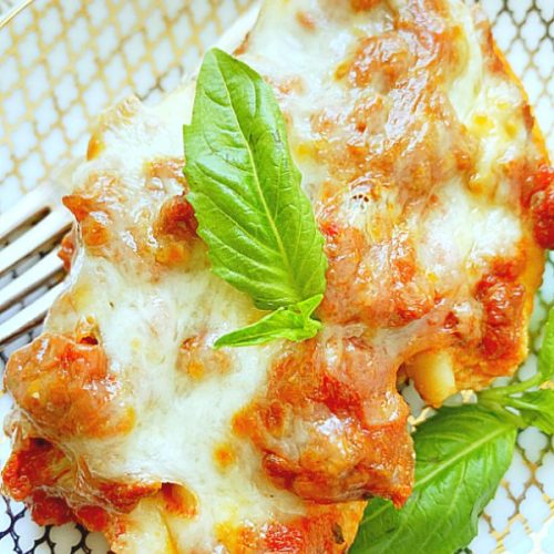Conchiglioni Pasta Stuffed Shells with Meat Sauce - Foodtastic Mom