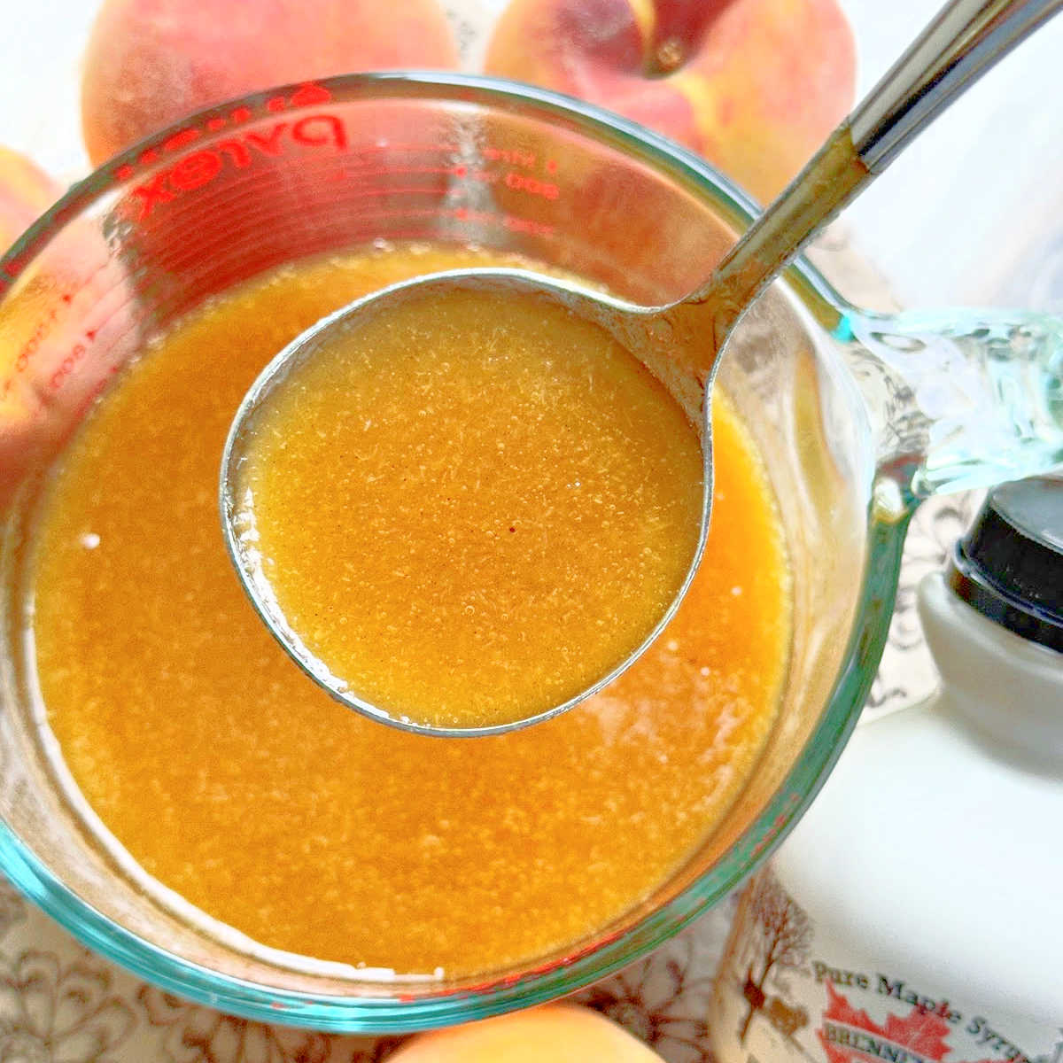 Peach Syrup - Foodtastic Mom