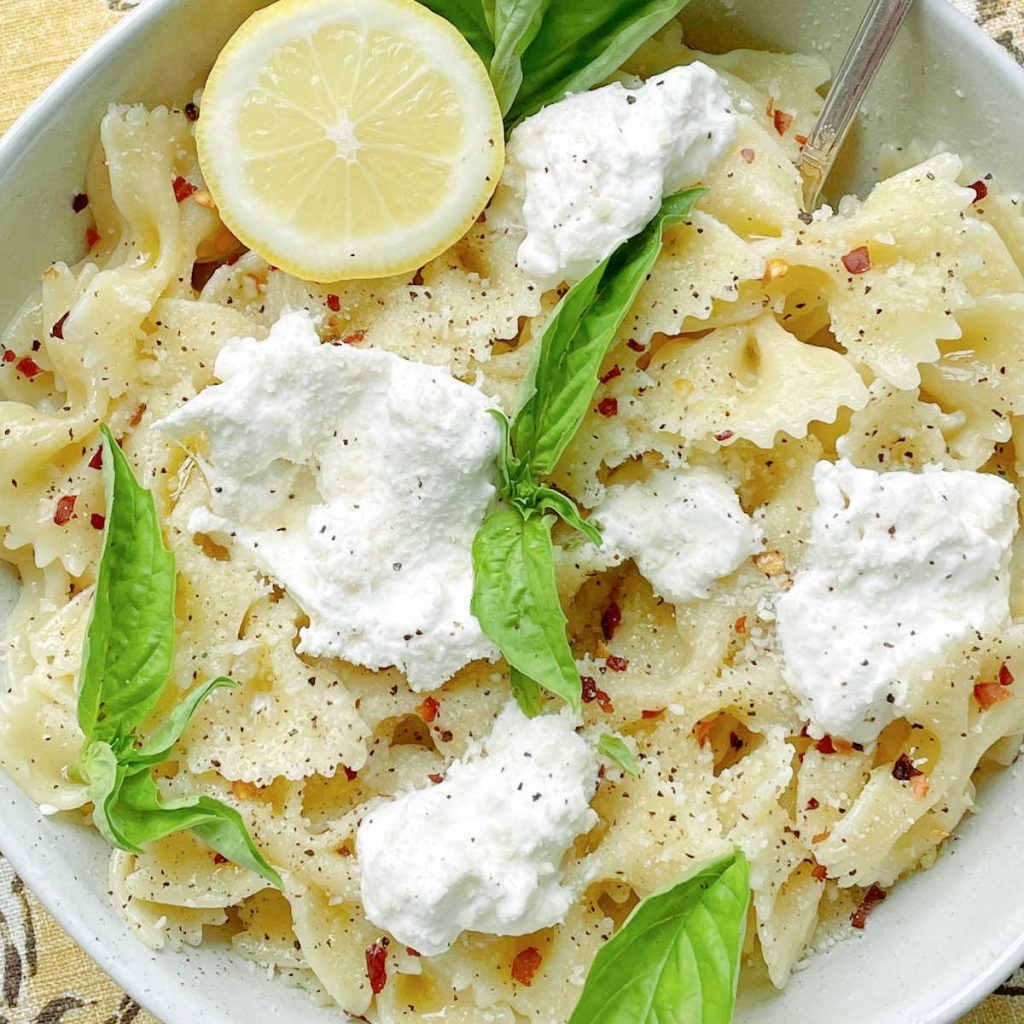 Burrata Pasta - Foodtastic Mom
