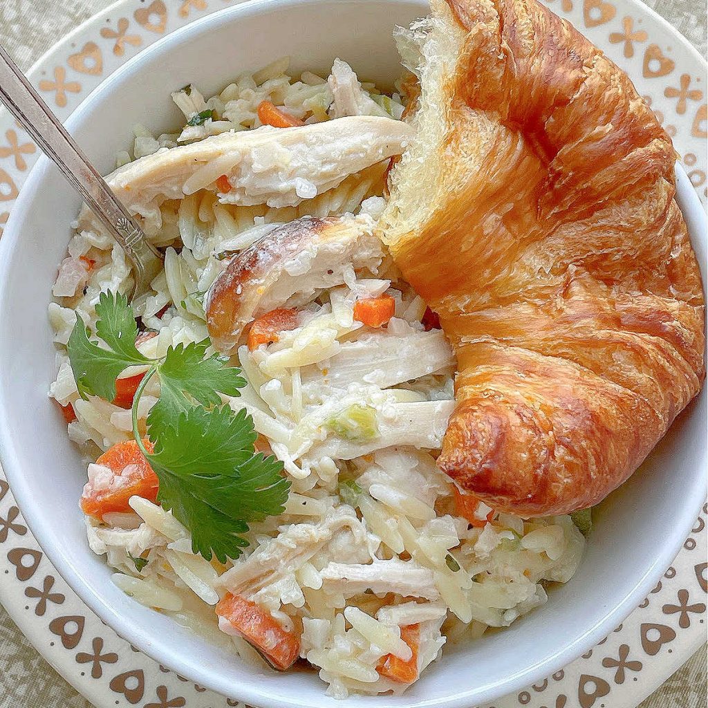 Creamy Chicken Risoni - Foodtastic Mom