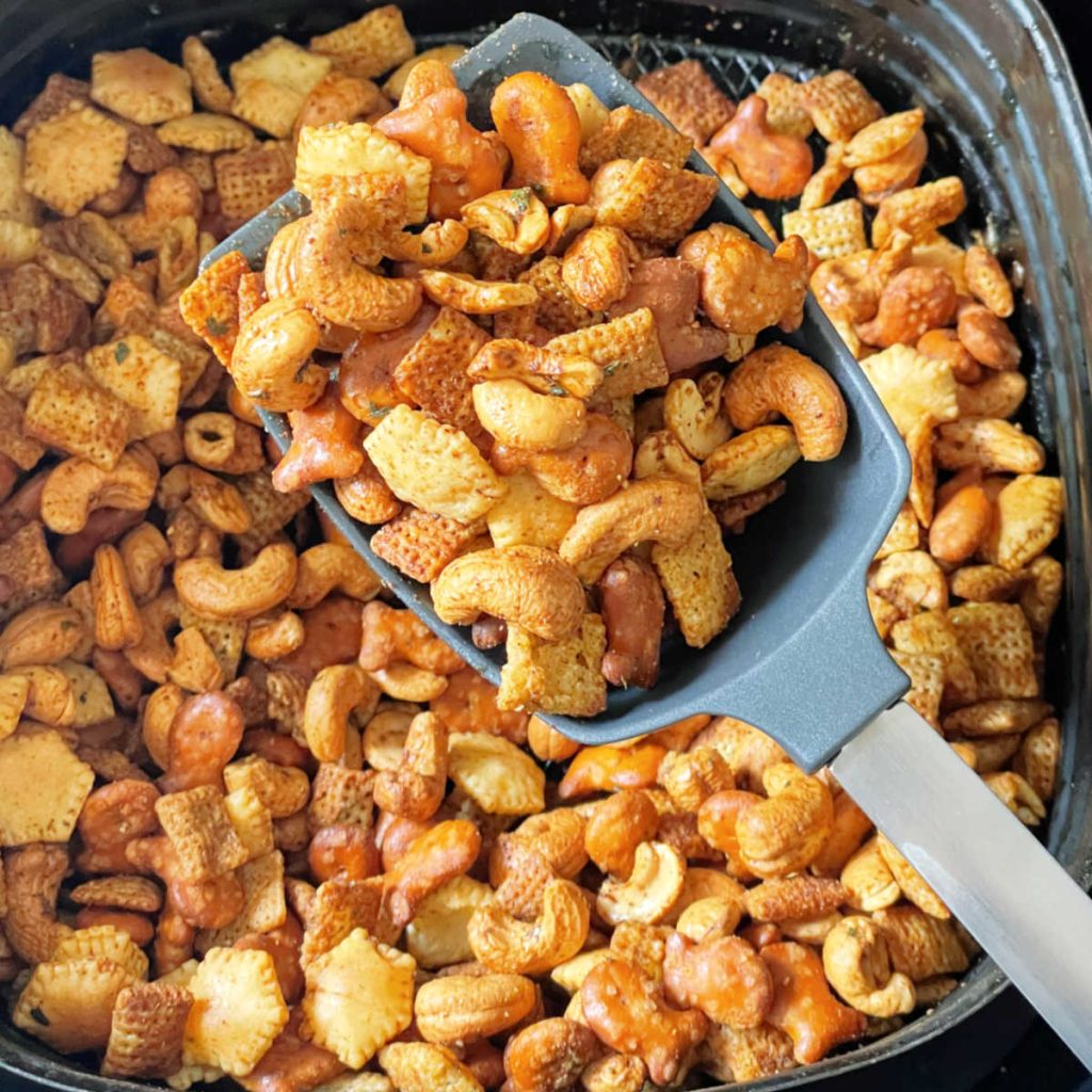 Air Fryer Chex Mix - Foodtastic Mom